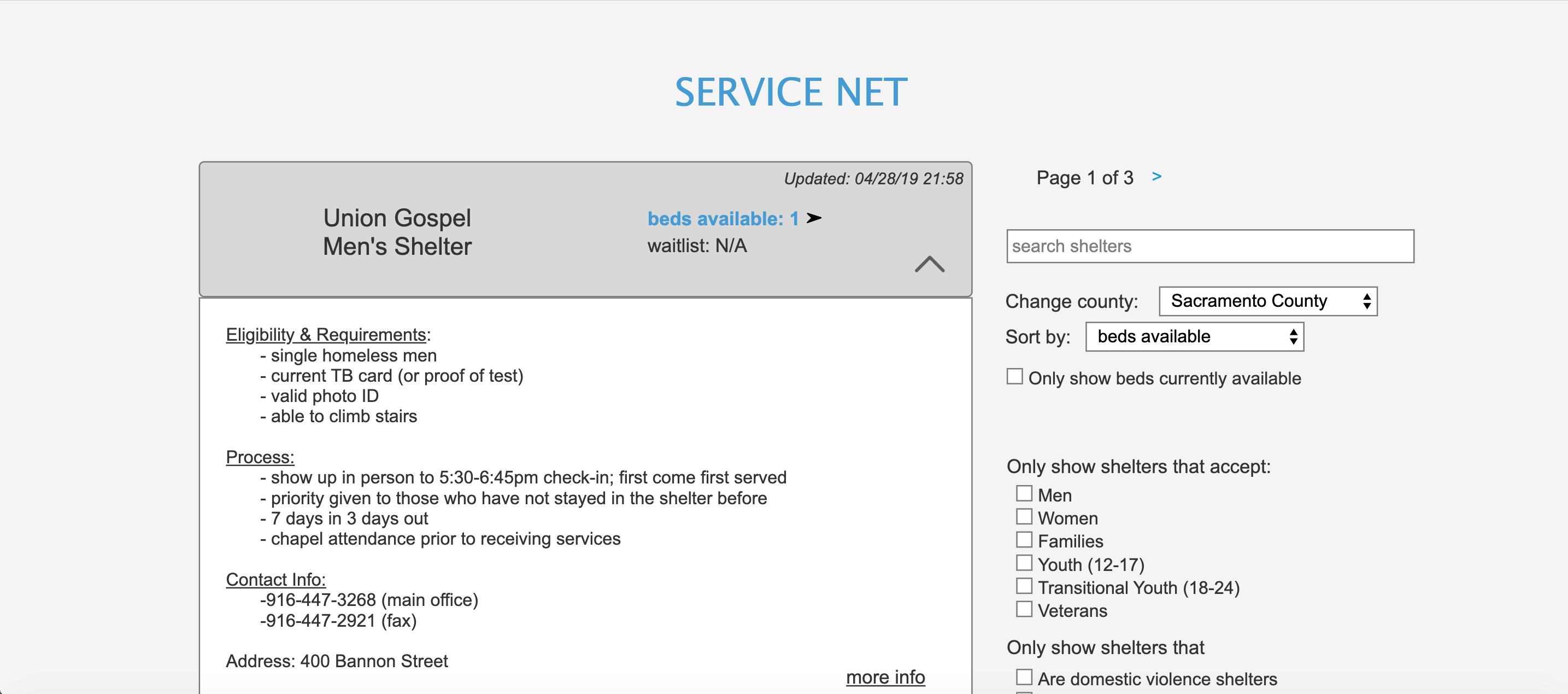 Create Shelter listing view · Issue #429 · openreferral/ServiceNet · GitHub