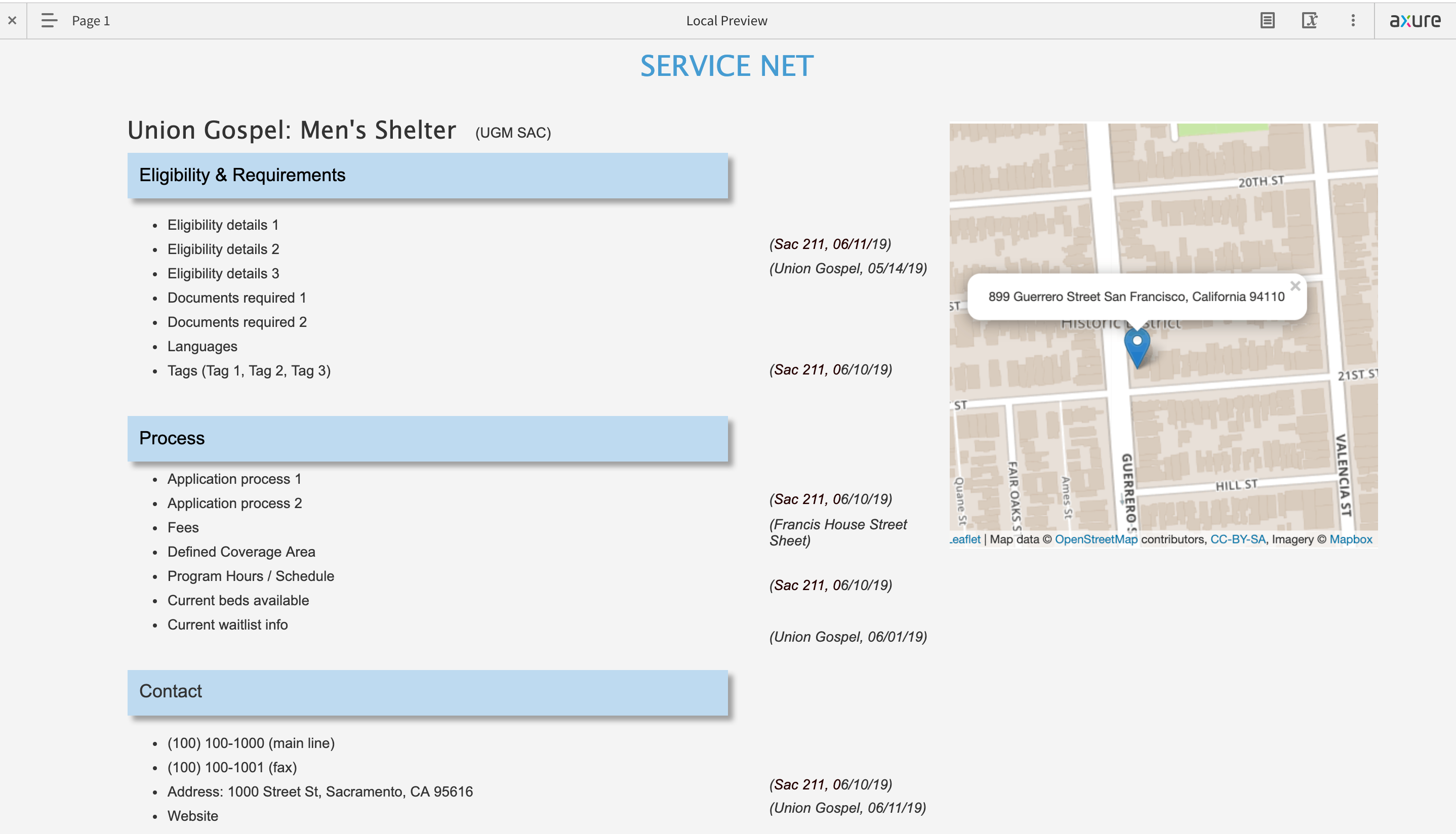 Add map view to Shelter detail page · Issue #495 · openreferral/ServiceNet · GitHub