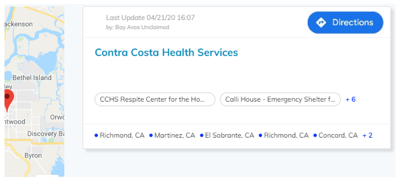 Add 'directions' button to map and location card · Issue #1132 · openreferral/ServiceNet · GitHub