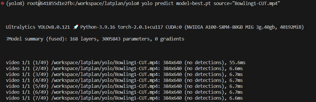 My trained Yolo8 model does not predict anything, yet it shows good ...