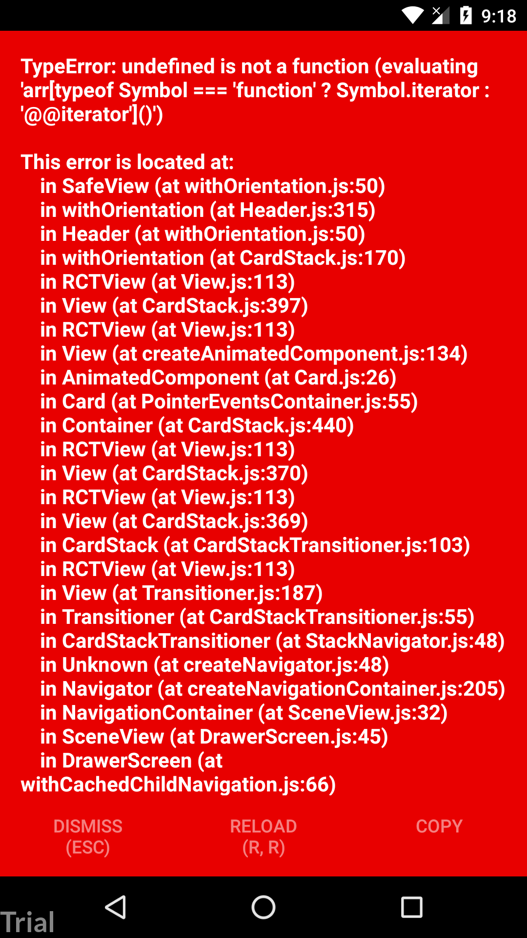 Safeviewbeta16 Undefined Is Not A Function Evaluating Arr Typeof Symbol Function