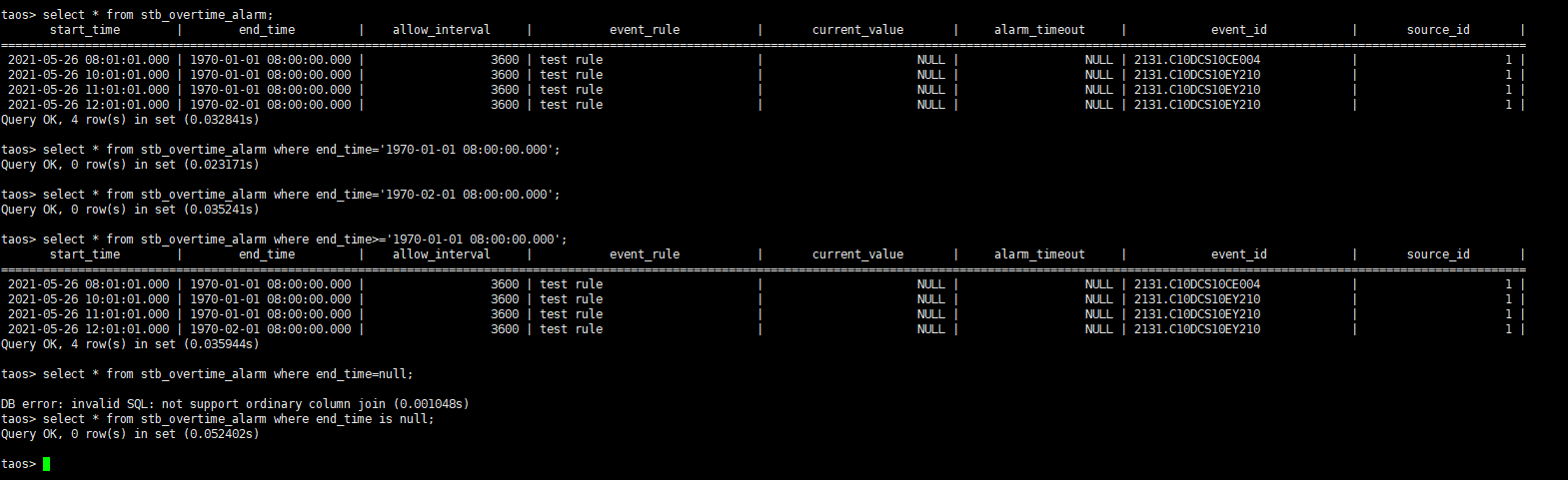 query bug？ · Issue #6239 · taosdata/TDengine · GitHub