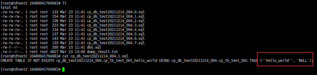 Taosdump error: SQL syntax error · Issue #10929 · taosdata/TDengine · GitHub