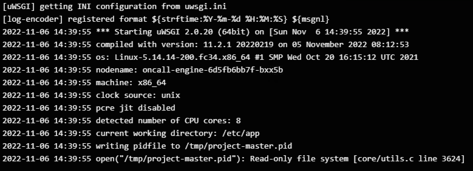 Helm - SecurityContext - cannot setgid() as non-root user · Issue #445 · grafana/oncall · GitHub
