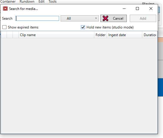 Impossible to find media in Rundown · Issue #115 · jaskie/PlayoutAutomation · GitHub