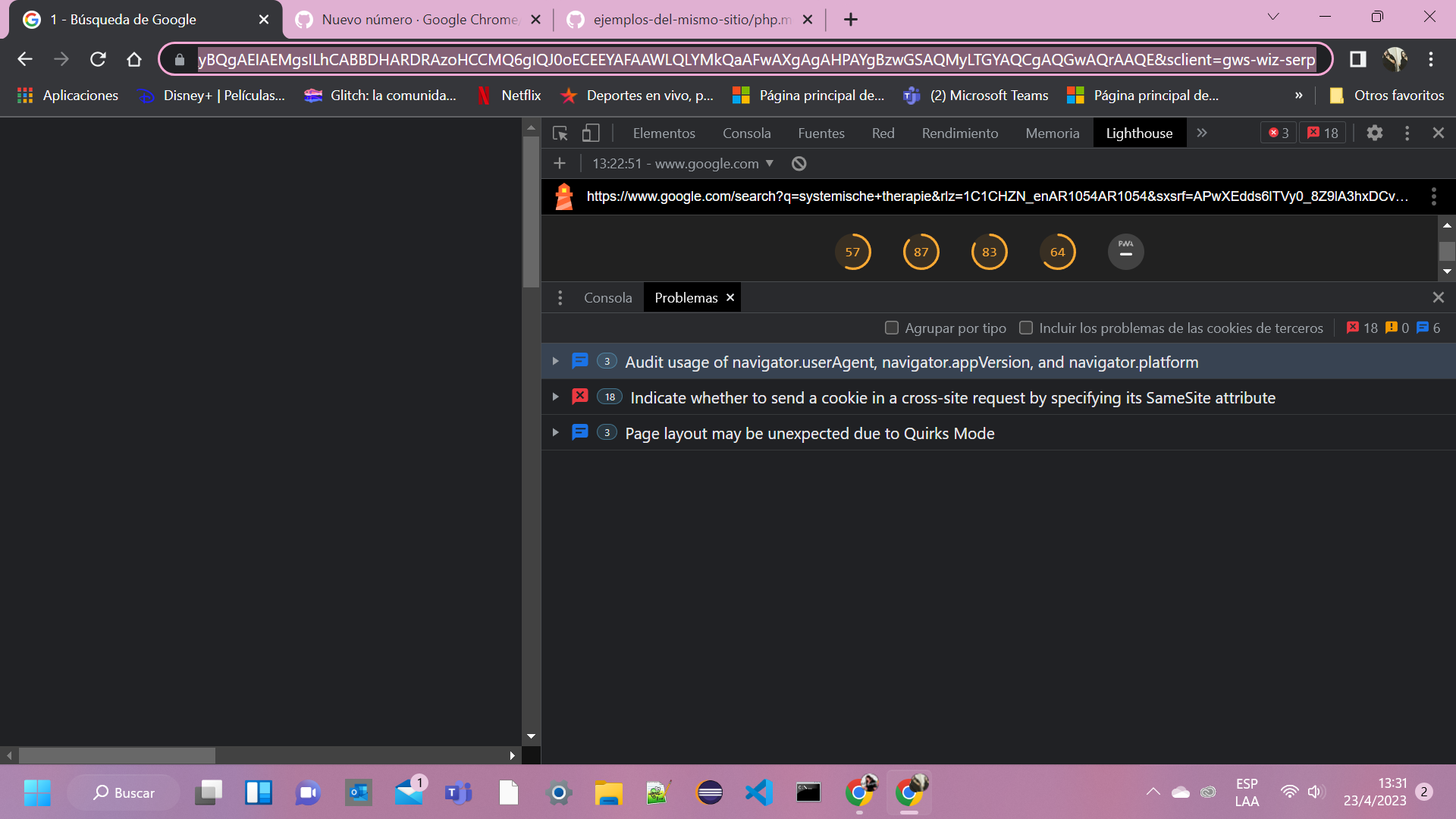 pantalla negra en cuando quiero usar el buscador de google · Issue #15013 · GoogleChrome ...
