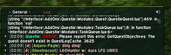 Error when turning in Enchanted Azsharite Fel Weaponry · Issue #5067 · Questie/Questie · GitHub