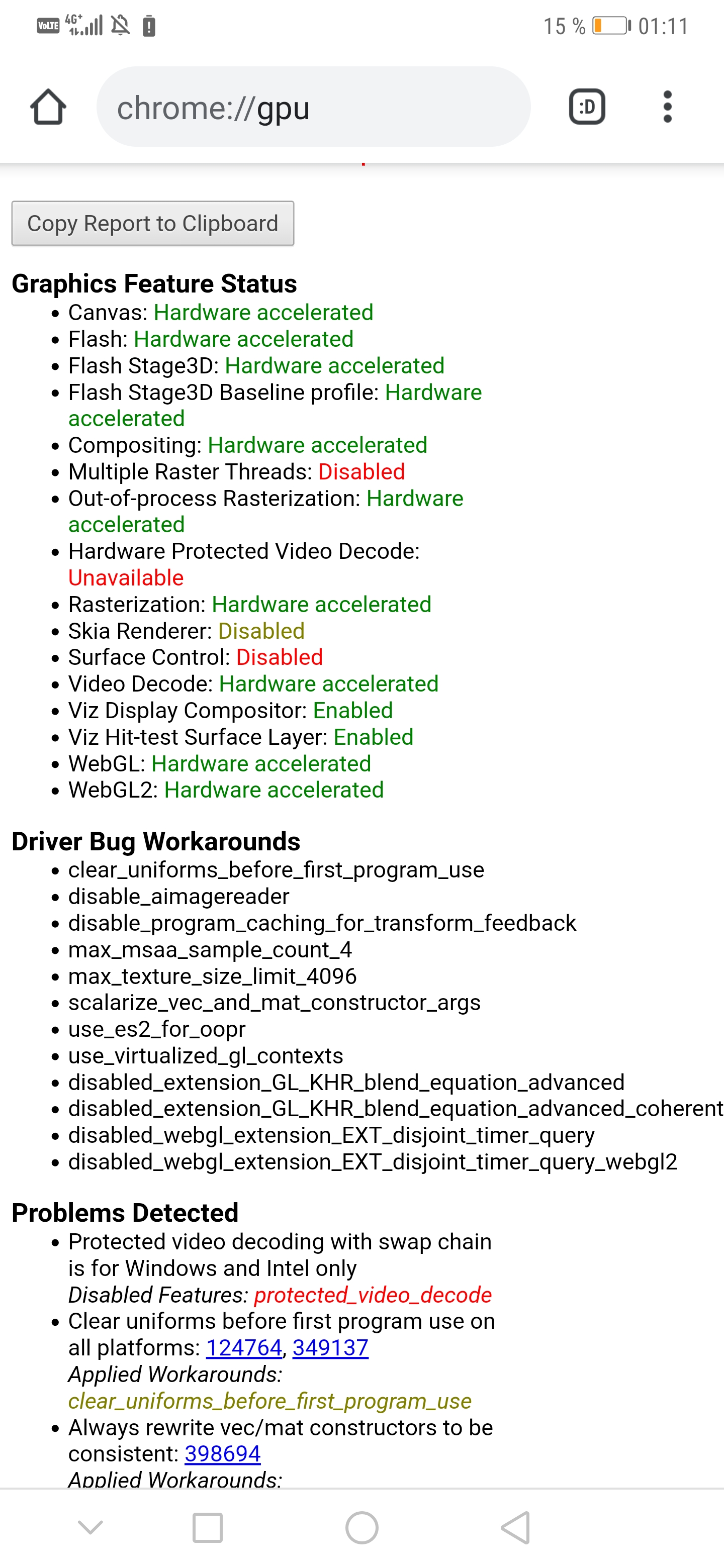 CHROMIUM missing gpu features · Issue #115 · kiwibrowser/android · GitHub
