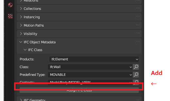 BlenderBIM : Add a New Selection · Issue #3459 · IfcOpenShell/IfcOpenShell · GitHub