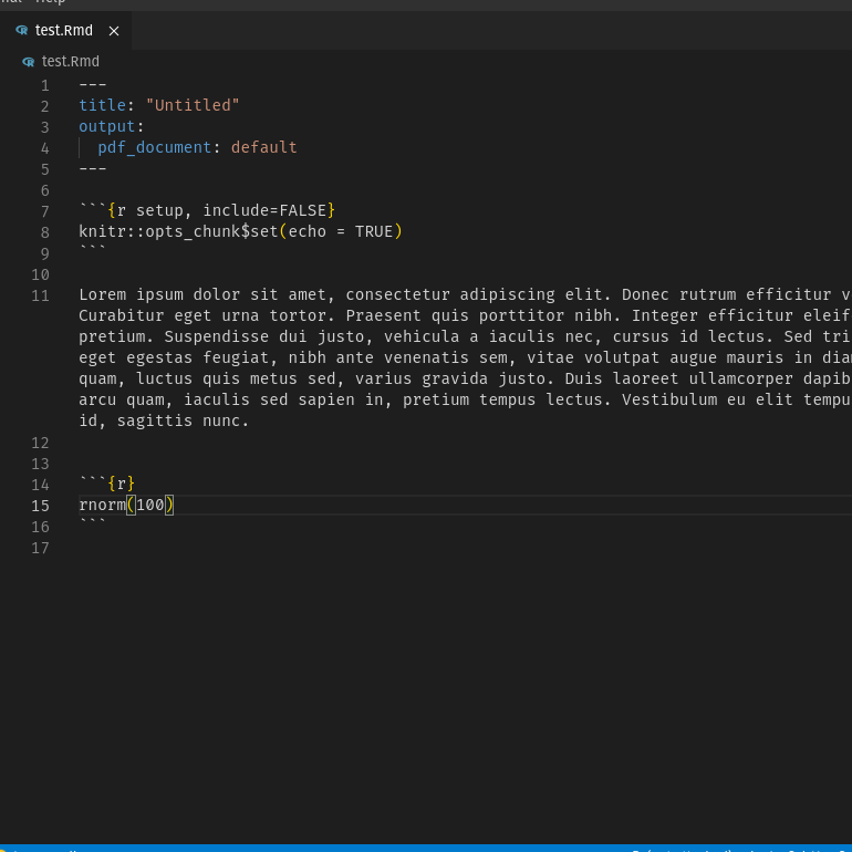 Code Chunks Not Highlighted And Codelens Commands Not Showing In Rmd Files · Issue 617 