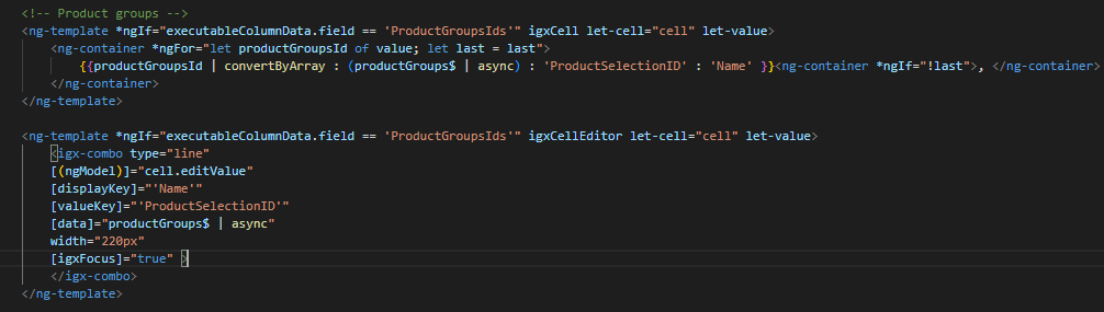 Alternative way of applying formatter · Issue #10180 · IgniteUI/igniteui-angular · GitHub