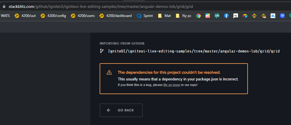 Stackblitz samples · Issue #10280 · IgniteUI/igniteui-angular · GitHub