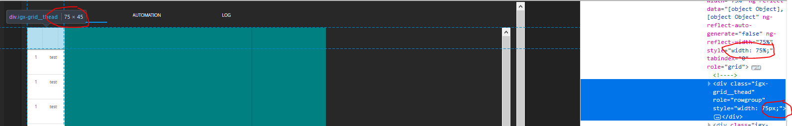 Unable to use percentage width for igx-grid · Issue #1474 · IgniteUI ...