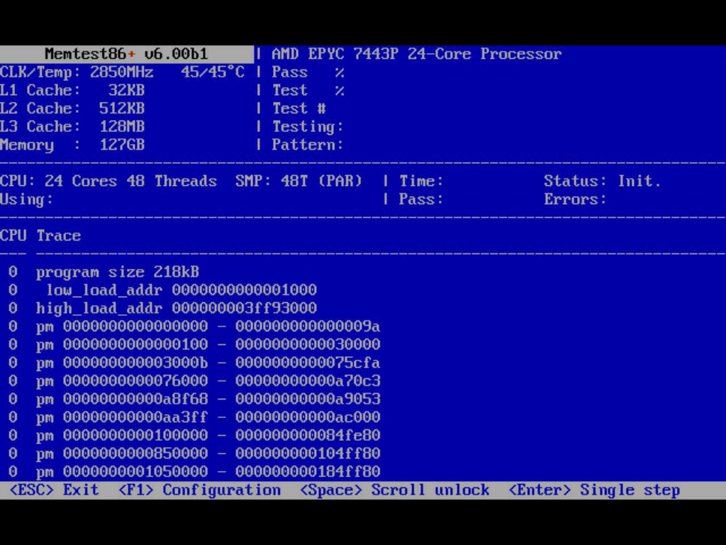 unable to run memtest.efi system from grub on hard disk or via PXE ...
