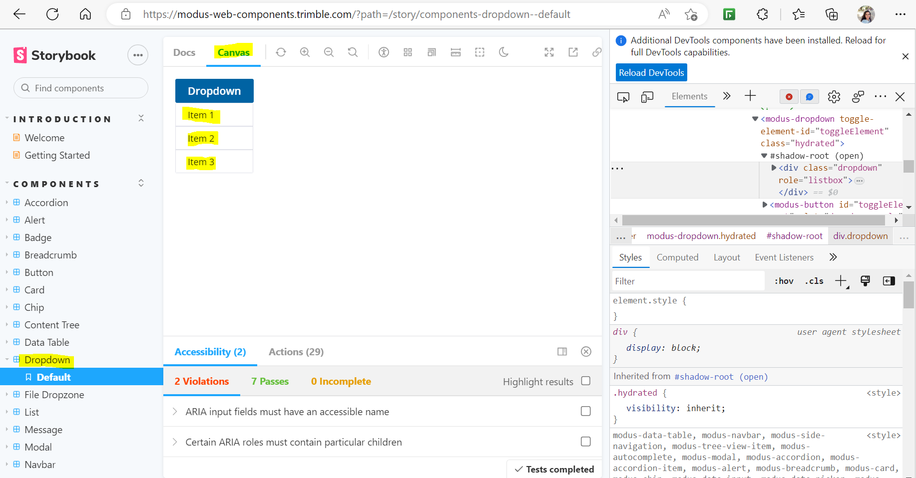 [BUG] Dropdown - Keyboard accessibility - When the user hit on up and down arrow keys on the ...
