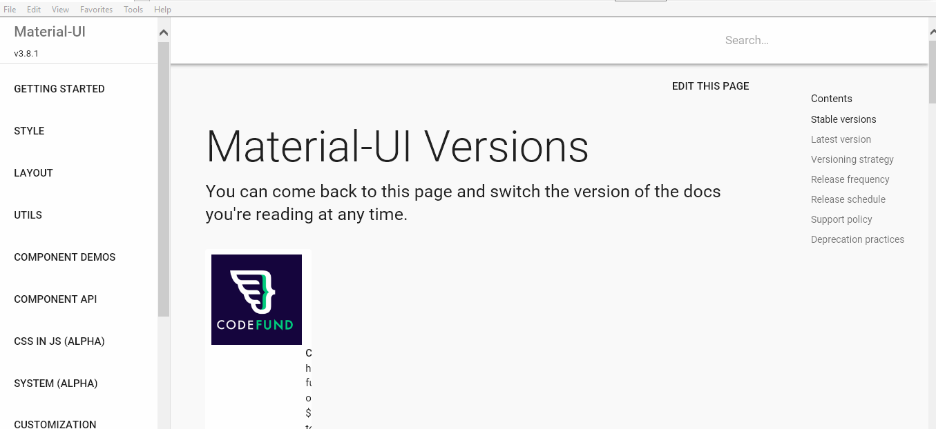 Docs The Documentation Css Is Broken In Ie11 · Issue 14045 · Mui 7094