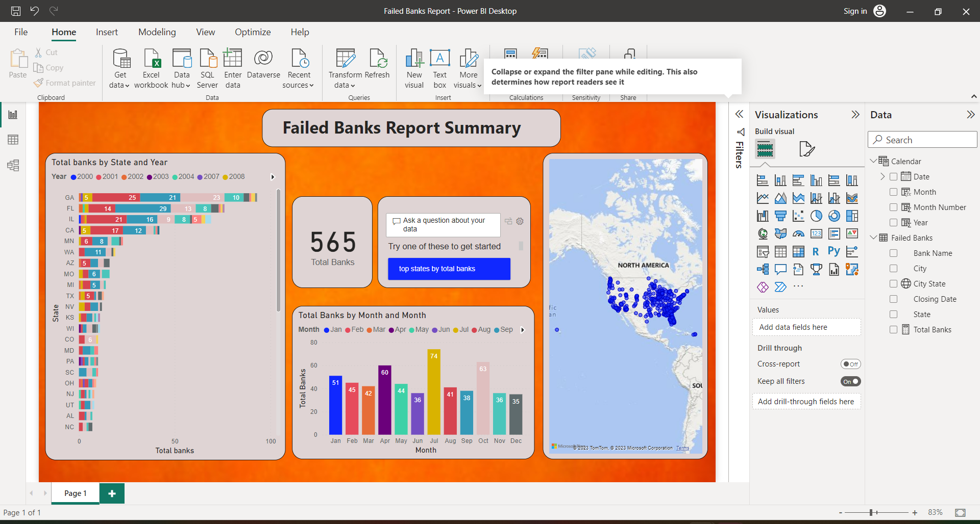 GitHub - kakansha/Failed-Banks-Report-Dashboard: Hands on consuming the data. Transforming the ...