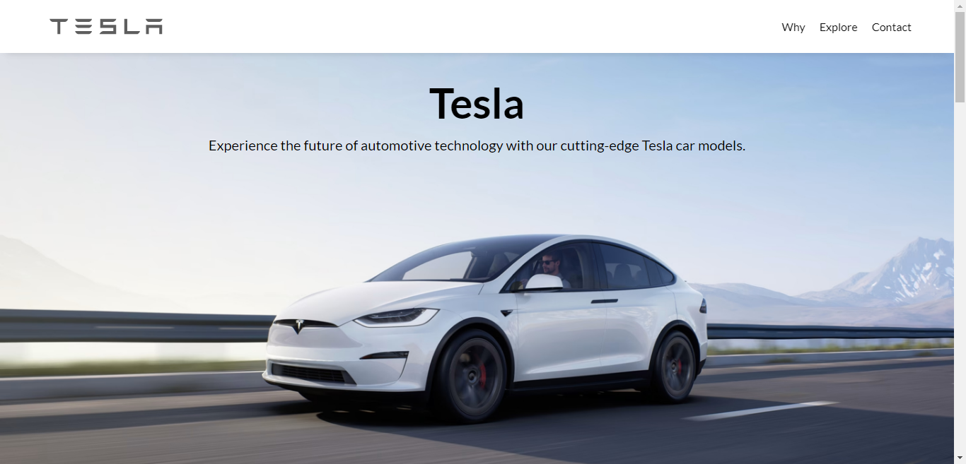 GitHub - krushnarout/Tesla-Landing-Page: FreeCodeCamp: Responsive Web ...