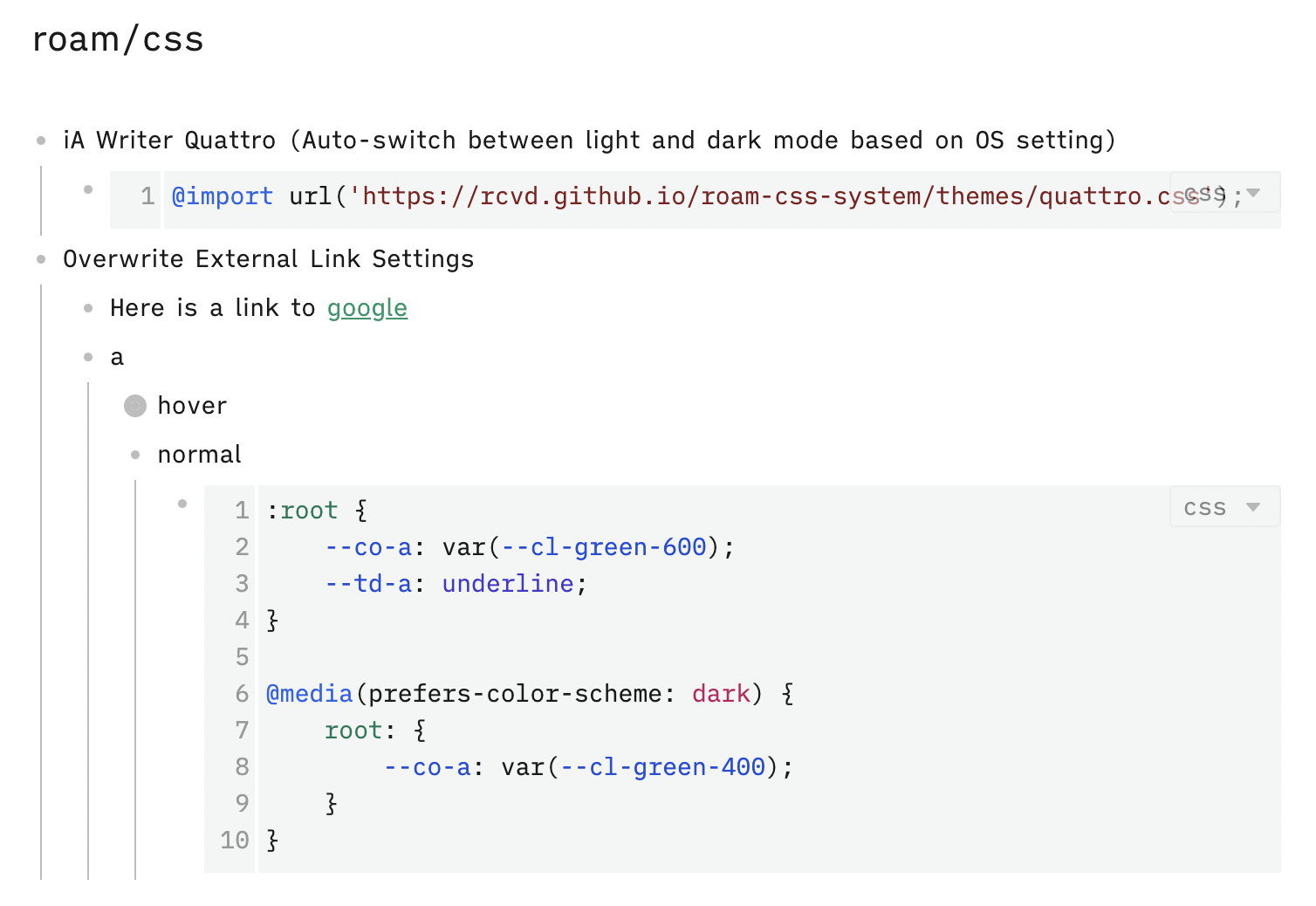 Questions about CSS system · Issue #32 · rcvd/roam-css-system · GitHub