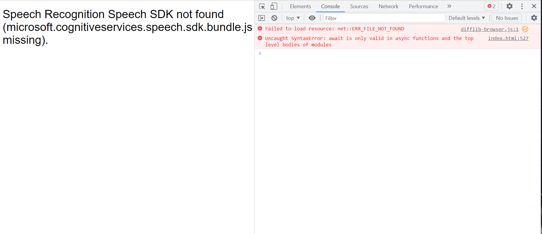 Samples/Browser/Index.html no longer works · Issue #1796 · Azure-Samples/cognitive-services ...