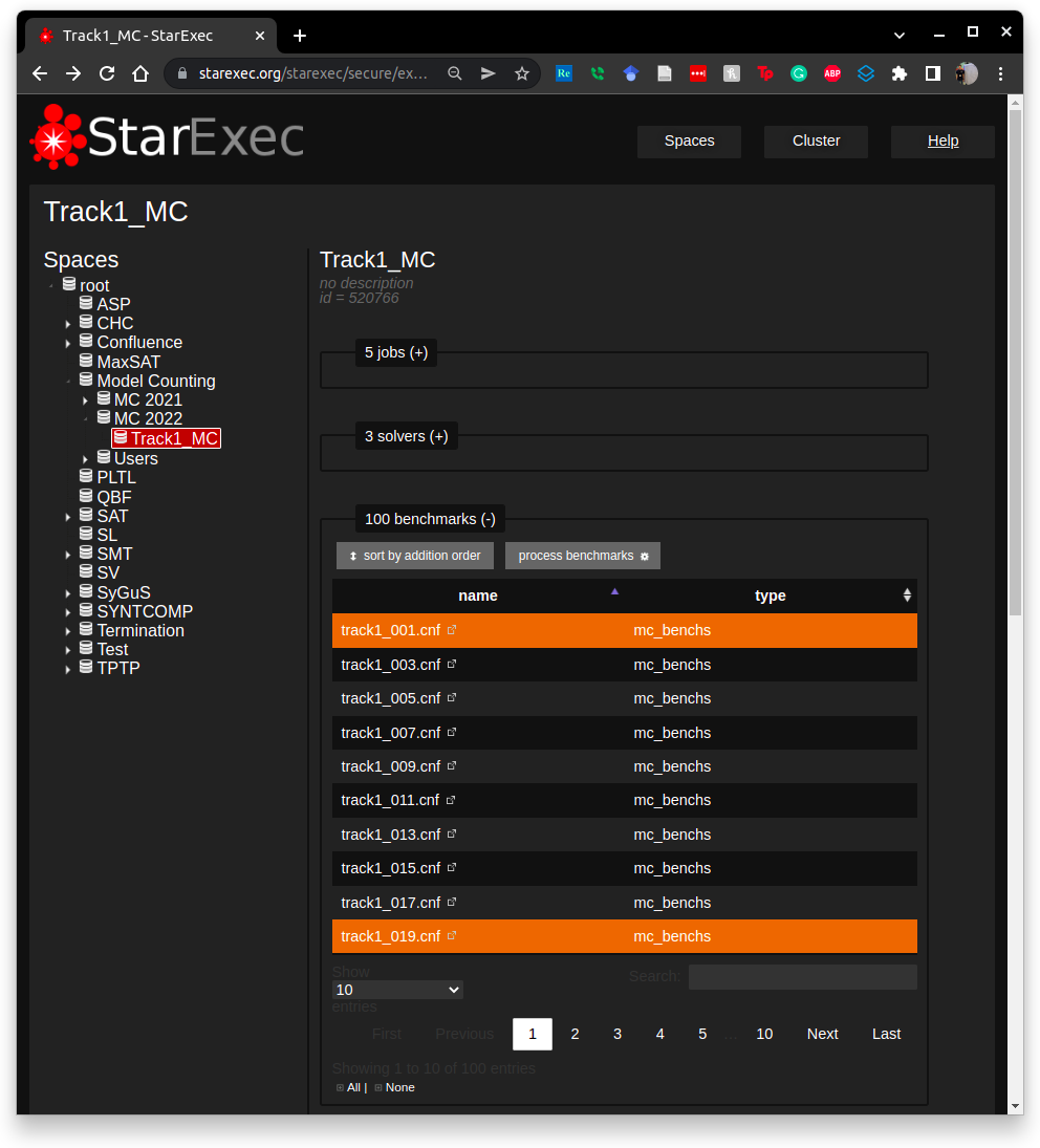 Web interface: `All` buttons do not work · Issue #300 · StarExec/StarExec · GitHub