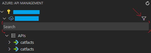 implement filtering of APIs · Issue #132 · microsoft/vscode-apimanagement · GitHub