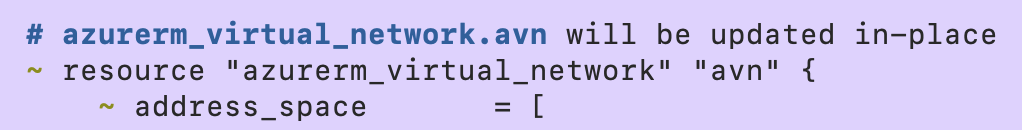 azurerm_virtual_network tries to update cidr block instead of recreating vnet or subnet · Issue ...