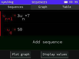 Sum of the terms of a recursive sequence · Issue #319 · UpsilonNumworks/Upsilon · GitHub