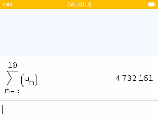 Sum of the terms of a recursive sequence · Issue #319 · UpsilonNumworks/Upsilon · GitHub