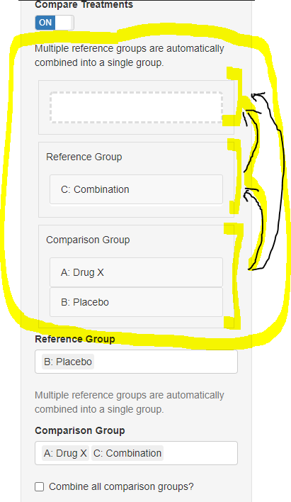 Using drag and drop widget for reference and comparison groups · Issue #445 ...