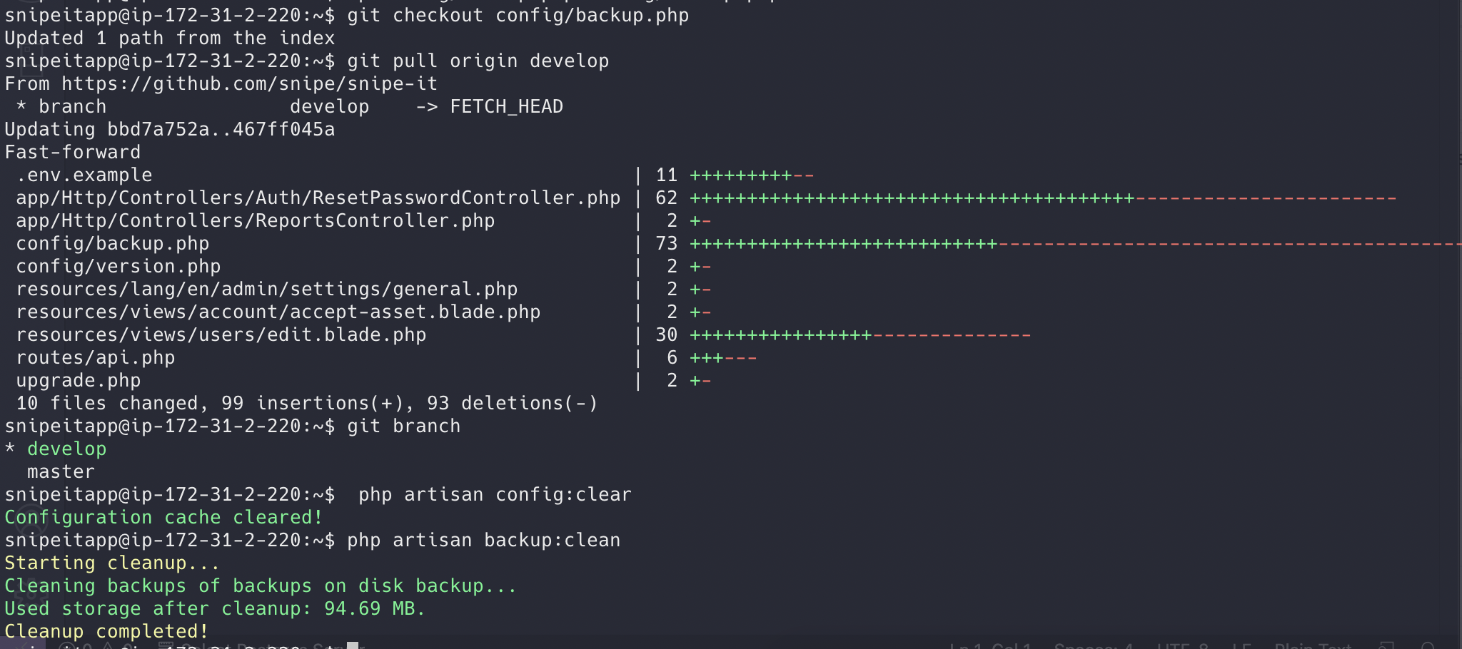 Cleaning up the backups of Snipe-IT failed v5.0.0 & v5.0.1 · Issue #8595 · grokability/snipe-it ...