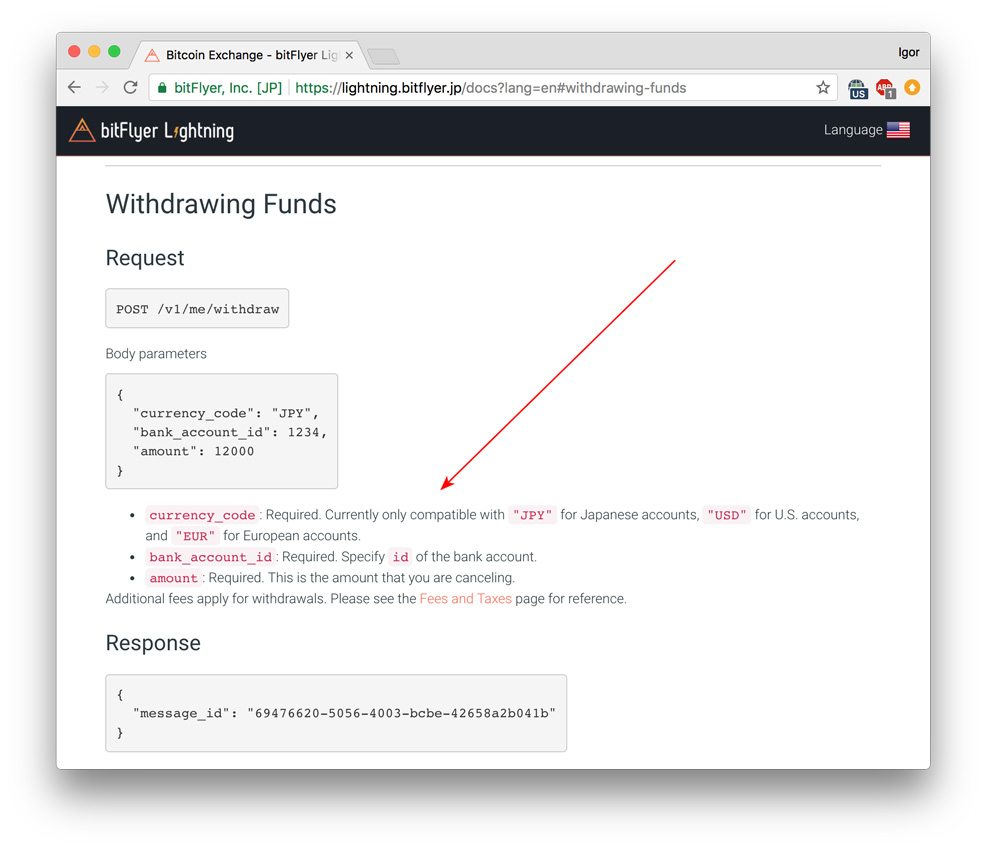 Bitflyer error when using withdraw and createOrder · Issue #2363 · ccxt/ccxt · GitHub