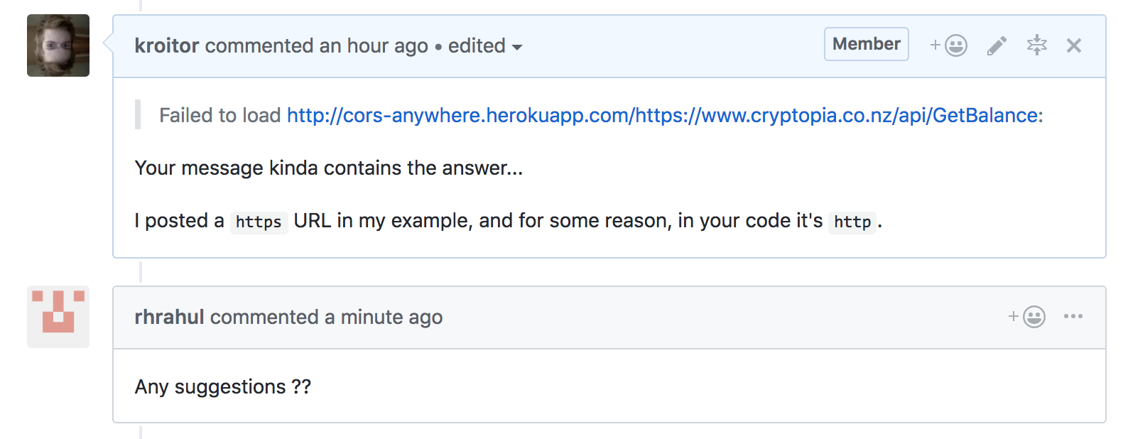 Failed to load https://www.cryptopia.co.nz/api/GetBalance: Response for preflight has invalid ...