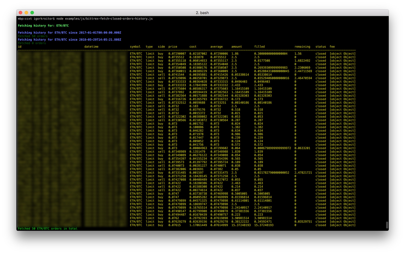 bittrex fetchOpenOrders and fetchClosedOrders return empty array · Issue #3195 · ccxt/ccxt · GitHub