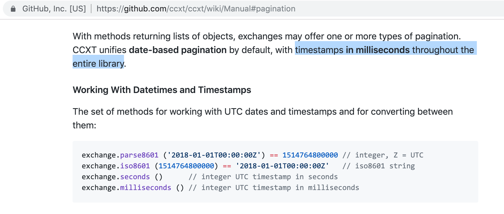 [question] fetch_my_trades - type of "since" argument · Issue #5636 · ccxt/ccxt · GitHub