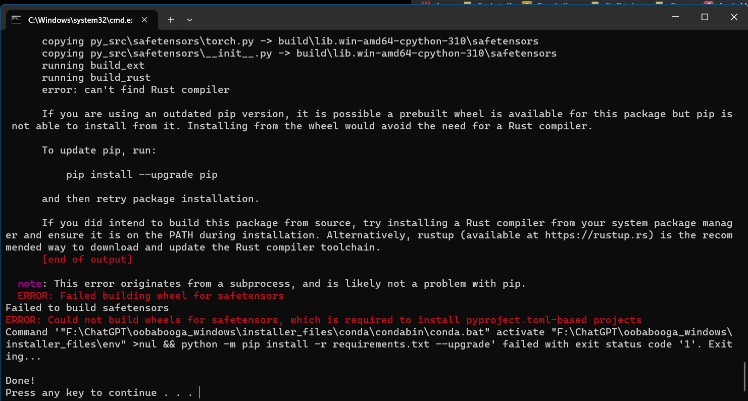 error when update_windows.bat is run · Issue #3660 · oobabooga/text-generation-webui · GitHub