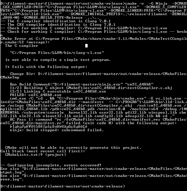 Building Filament for Android on Windows failed · Issue #833 · google ...