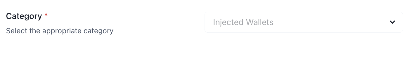 Is not possible to specify Mobile Wallet and Injected Wallet on the same submission · Issue ...