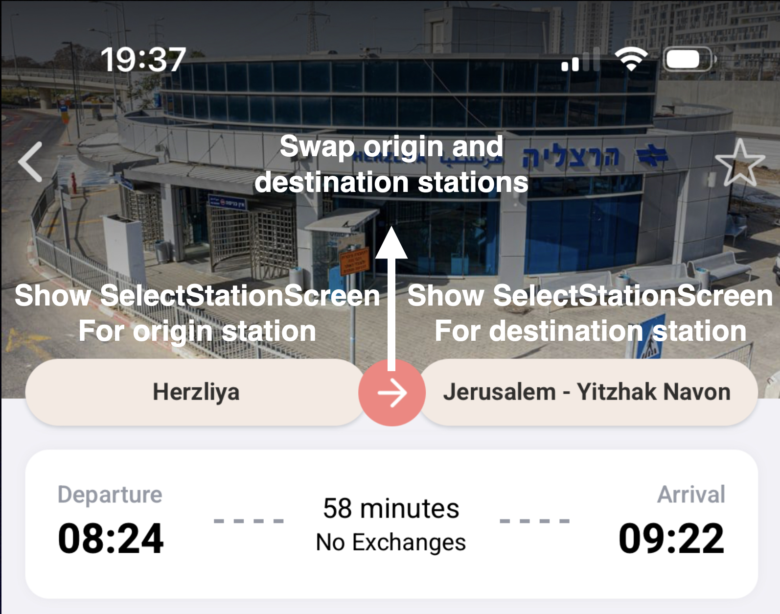 Select stations and swap direction from route list header · Issue #248 ...