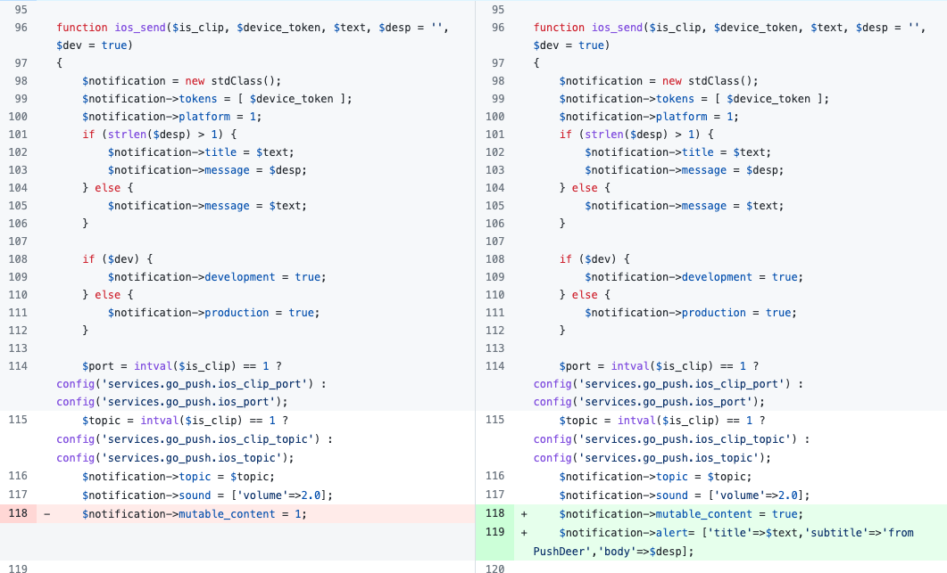 iPhone 通知不能显示完整消息内容（desp的内容） · Issue #110 · easychen/pushdeer · GitHub