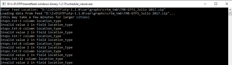 Schedule Viewer shows error for location_type = 2 · Issue #437 · google ...