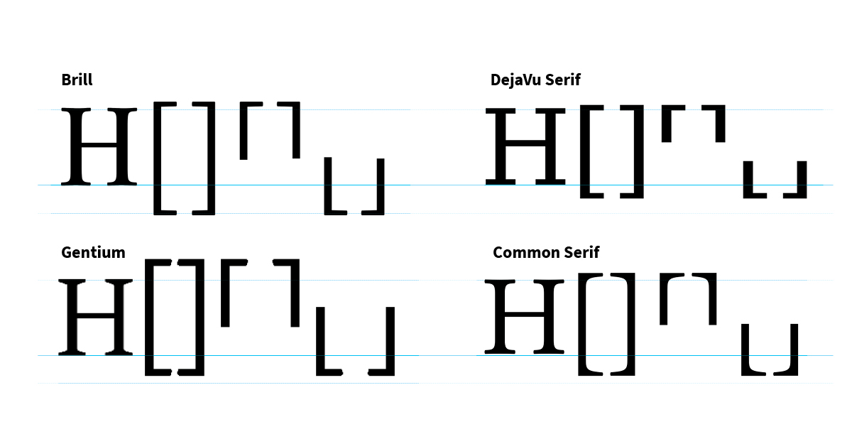 Add half brackets · Issue #42 · StefanPeev/Common-Serif · GitHub