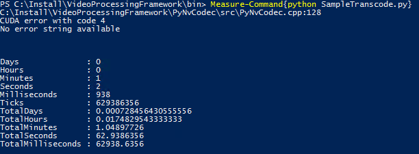 SampleEncode.py crashed · Issue #66 · NVIDIA/VideoProcessingFramework · GitHub