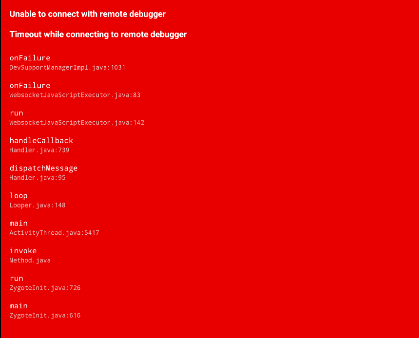 Debugging Broken On Genymotion · Issue 19641 · Facebook React Native · Github
