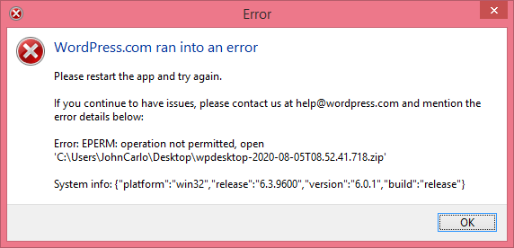 Unable to Use The Editor: An unhandled exception occurred. · Issue #48319 · Automattic/wp ...