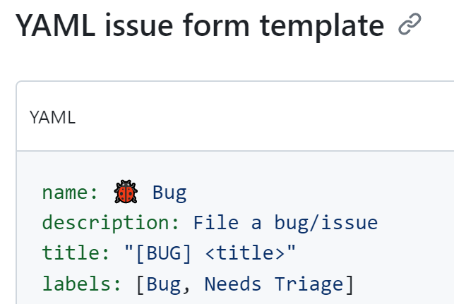 Quotes Missing In Yaml Issue Form Template · Issue 26640 · Github Docs · Github