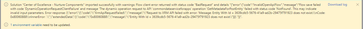 [CoE Starter Kit - QUESTION] Error on importing nurturing components · Issue #5361 · microsoft ...