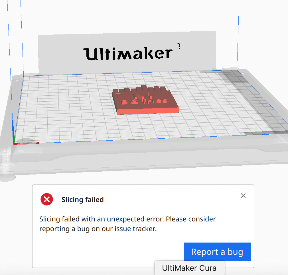 Slicing FAiled with Unexpected Error · Issue #15099 · Ultimaker/Cura · GitHub
