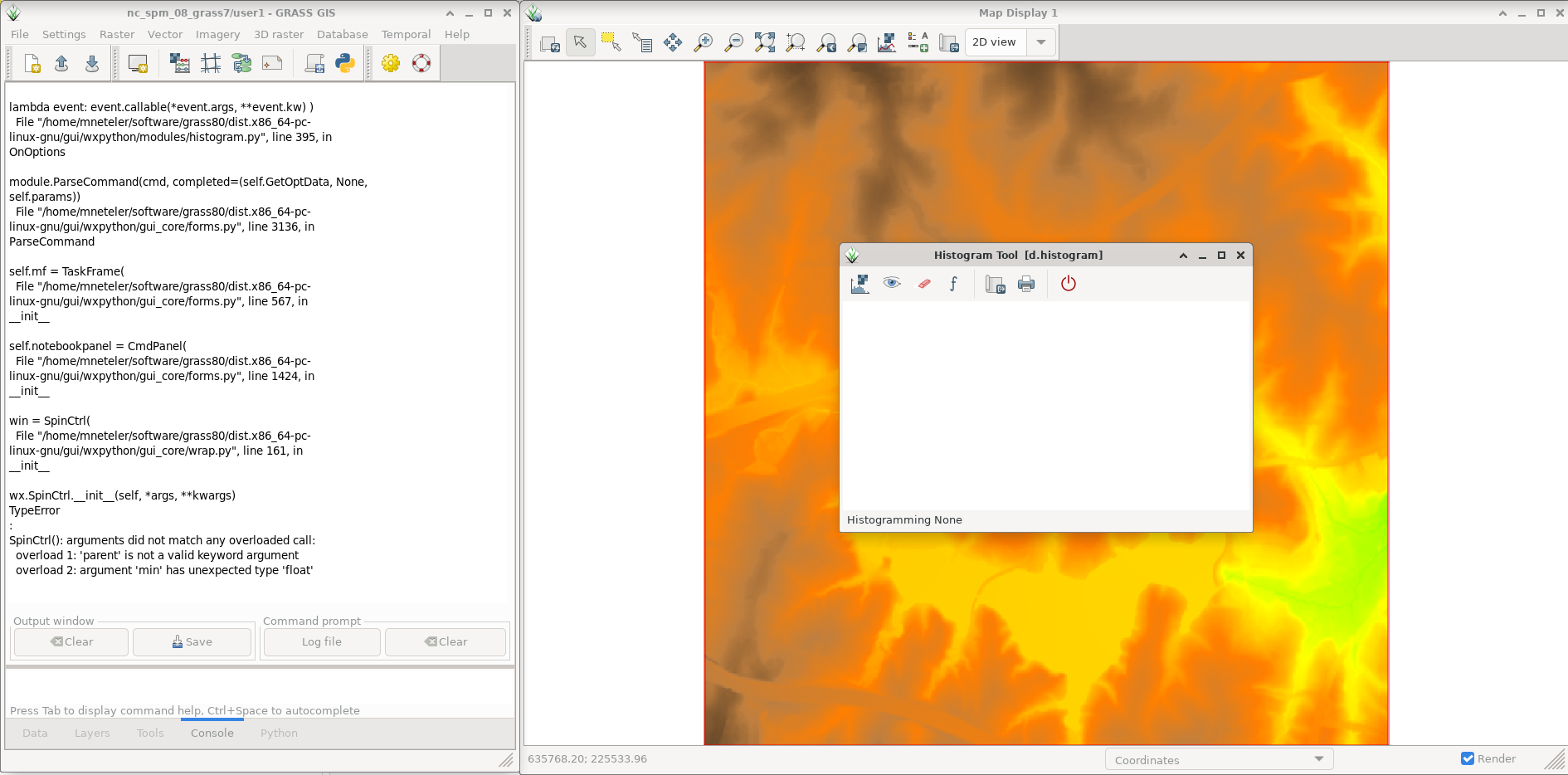 [Bug] wxGUI: d.histogram not shown with Python 3.10 · Issue #2047 · OSGeo/grass · GitHub