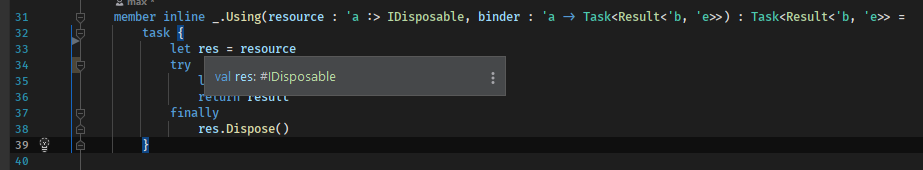 Custom CE based on `task`: Use method in builder lifts resource type to `IAsyncDisposable ...